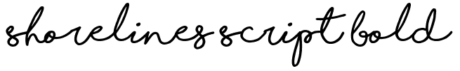 Shorelines Script Bold Font: Free Download | MaisFontes