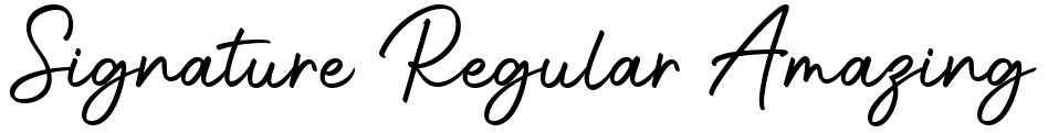 Signature Regular Amazing Font: Free Download | MaisFontes