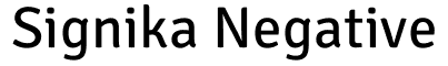 Signika: Free Font Download | MaisFontes