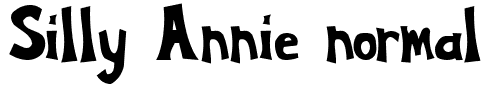 Silly Annie normal: Free Font Download | MaisFontes