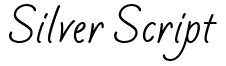 Silver Script: Free Font Download | MaisFontes