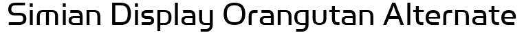 Simian Display Orangutan Alternate: Free Font Download | MaisFontes