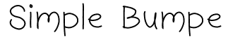 Simple Bumpe: Free Font Download | MaisFontes