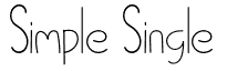 Simple Single Font: Free Download | MaisFontes