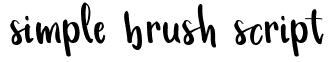 simple brush script: Free Font Download | MaisFontes