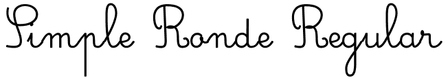 Simple Ronde Regular: Free Font Download | MaisFontes