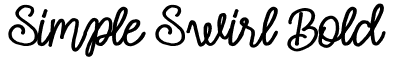 Simple Swirl Bold: Free Font Download | MaisFontes