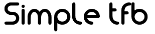 Simple tfb Font: Free Download | MaisFontes