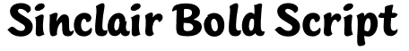 Sinclair Bold Script: Free Font Download | MaisFontes