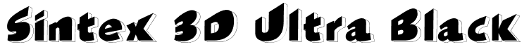 Sintex 3D Ultra Black: Free Font Download | MaisFontes