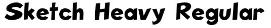 Sketch Heavy Regular: Free Font Download | MaisFontes