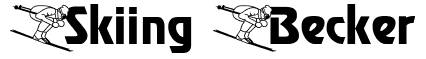 Skiing Becker: Free Font Download | MaisFontes