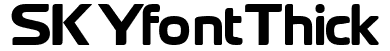 SKYfontThick: Free Font Download | MaisFontes