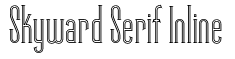 Skyward Serif Inline: Free Font Download | MaisFontes