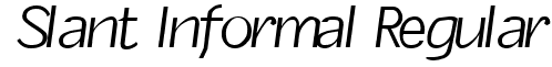 Slant Informal Regular Font: Free Download | MaisFontes