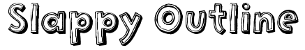 Slappy Outline: Free Font Download | MaisFontes