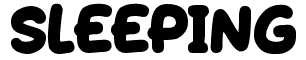 Sleeping: Free Font Download | MaisFontes