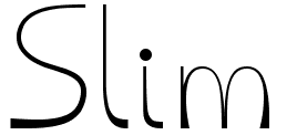 Slim Font: Free Download | MaisFontes