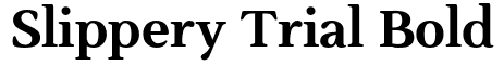 Slippery Trial Bold: Free Font Download | MaisFontes