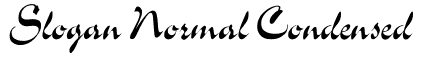Slogan Normal Condensed: Free Font Download | MaisFontes