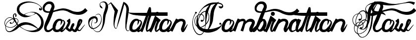 Slow Motion Combination Flow: Free Font Download | MaisFontes