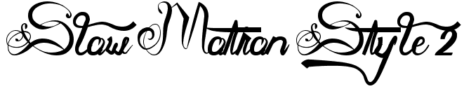 Slow Motion Style 2: Free Font Download | MaisFontes