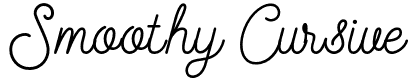 Smoothy Cursive Font: Free Download | MaisFontes