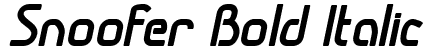 Snoofer Bold Italic Font: Free Download | MaisFontes