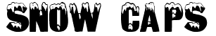 Snow Caps: Free Font Download | MaisFontes