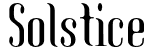 Solstice: Free Font Download | MaisFontes