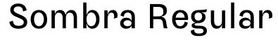 Sombra Regular Font: Free Download | MaisFontes