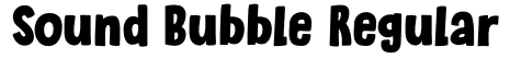 Sound Bubble Regular: Free Font Download | MaisFontes