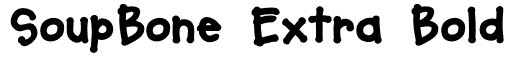 SoupBone Extra Bold Font: Free Download | MaisFontes