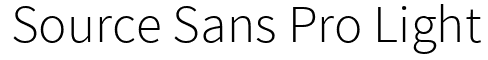Source Sans Pro Light Font: Free Download | MaisFontes