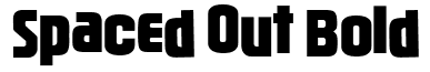 Spaced Out Bold: Download Free Font | MaisFontes