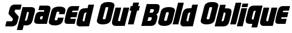 Spaced Out Bold Oblique: Free Font Download | MaisFontes