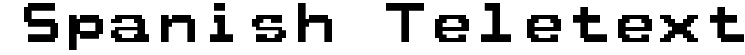 Spanish Teletext: Free Font Download | MaisFontes
