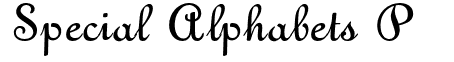 Special Alphabets P01: Free Font Download | MaisFontes