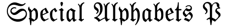 Special Alphabets P01: Free Font Download | MaisFontes