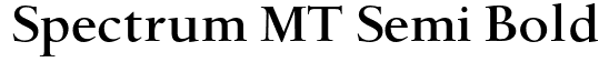 Spectrum MT Semi Bold Font: Free Download | MaisFontes