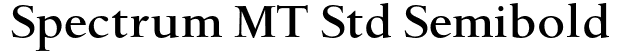 Spectrum MT Std Semibold Font: Free Download | MaisFontes