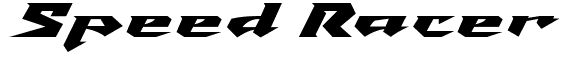 Speed Racer: Free Font Download | MaisFontes