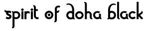 Spirit Of Doha Black: Free Font Download | MaisFontes