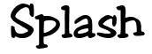 Splash: Free Font Download | MaisFontes