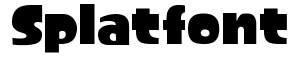 Splat Font: Free Download | MaisFontes