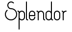 Splendor: Free Font Download | MaisFontes