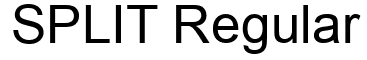 SPLIT Regular Font: Free Download | MaisFontes