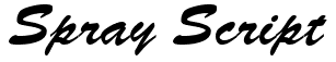 Spray Script: Free Font Download | MaisFontes