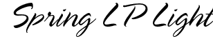 Spring LP Light: Descargar Fuente Gratis | MaisFontes