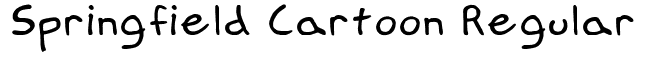 Springfield Cartoon Regular Font: Free Download | MaisFontes